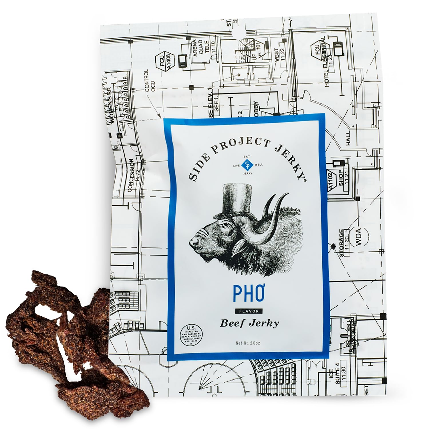 Amazon.com: Side Project Beef Jerky - Pho Flavor - Vietnamese Inspired ...