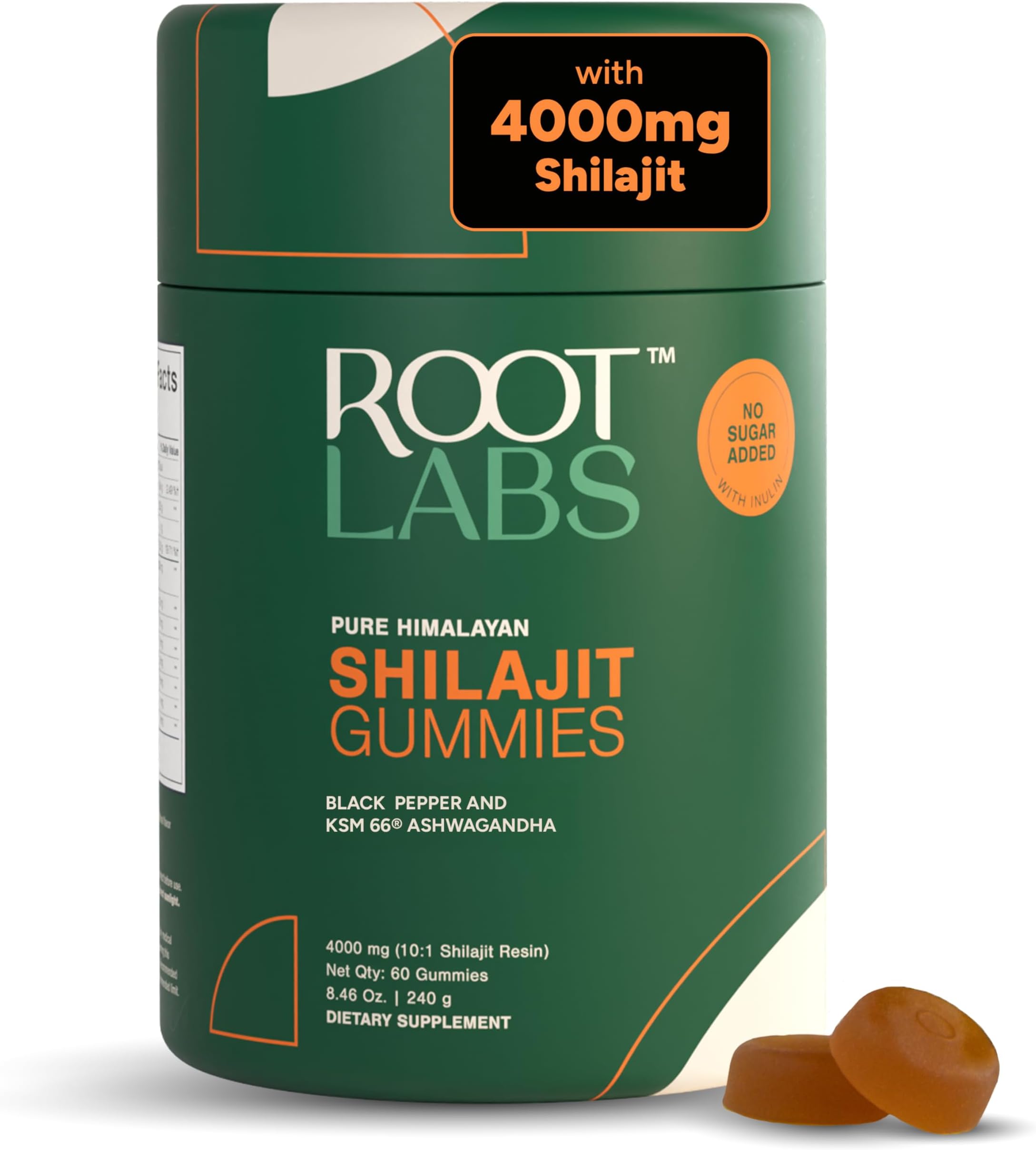 Amazon.com: ROOT LABS 4000 mg Pure Himalayan Shilajit Gummies I No Added Sugar I KSM-66 ...
