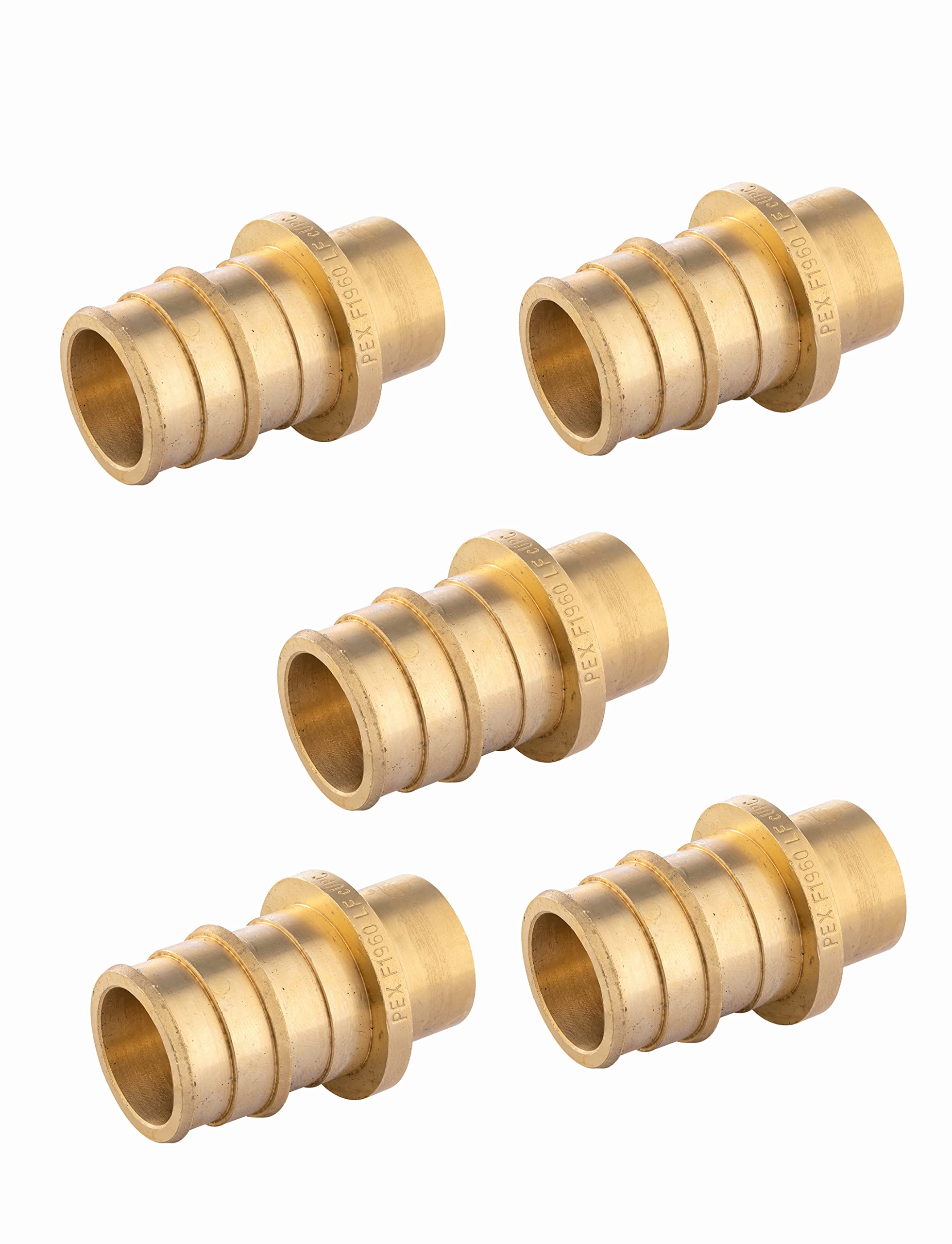 Snapklik.com : (Pack Of 5) Pex A Full Flow Expansion Brass Fittings 3/4 ...
