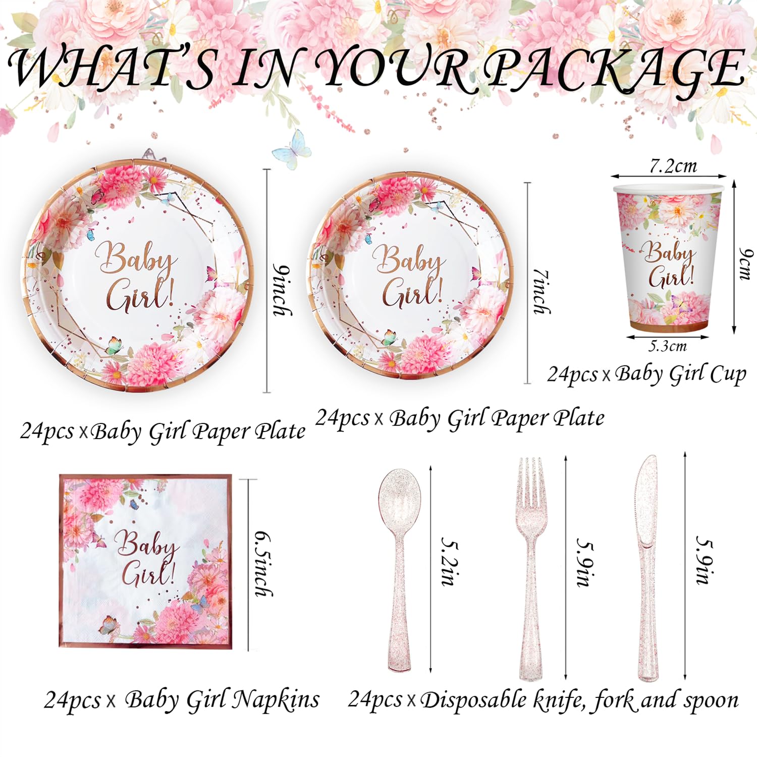 Baby Shower Plates