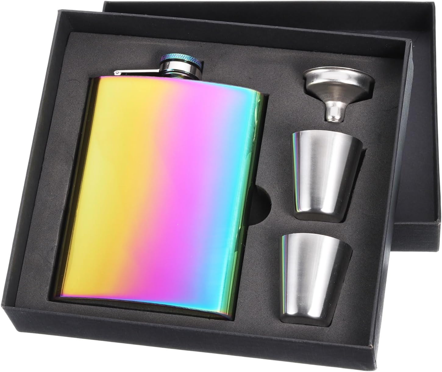 Amazon.com | uxcell Hip Flask for Liquor 8oz Stainless Steel Leak Proof ...