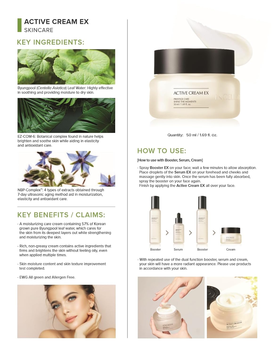 Incellderm Korean Beauty Skin Care Set Daily Riman Ritual Kit 1, 7 ...