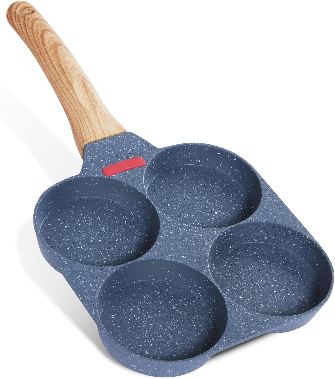 Amazon.com: AHFLRITO 4-Cup Egg Pan Nonstick, Healthy Aluminum Omelette ...