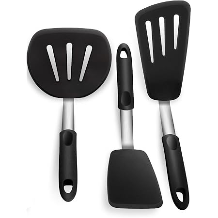 Extra Large Silicone Spatula - Flexible Fish Slice, Large Wide Spatula ...