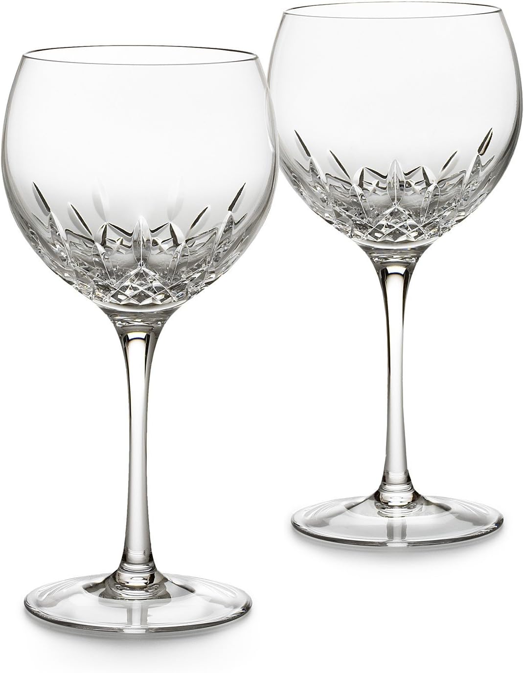 Amazon.com | Waterford Lismore Balloon Wine Glass, Set of 2: Wine Glasses