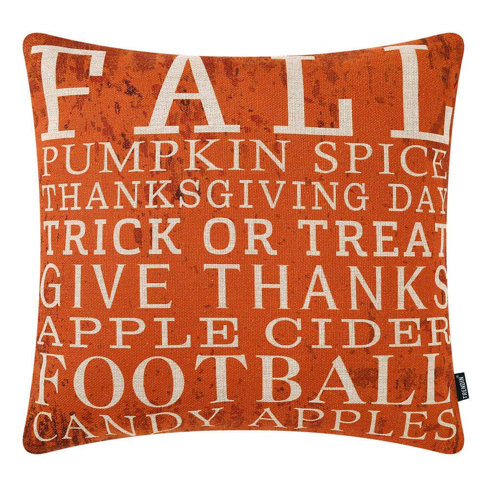 Amazon.com: TRENDIN Autumn Decorations Fall Pillow Covers 18x18 inch ...