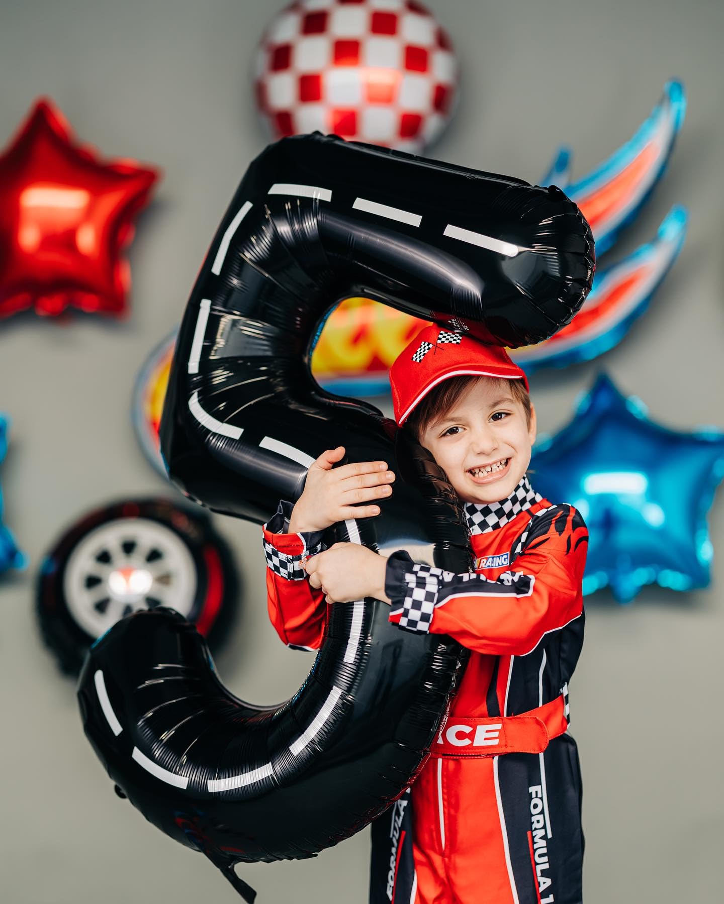 Snapklik.com : Race Car Number 9 Balloon 40 Inch, 9 Balloon Number, 9th ...