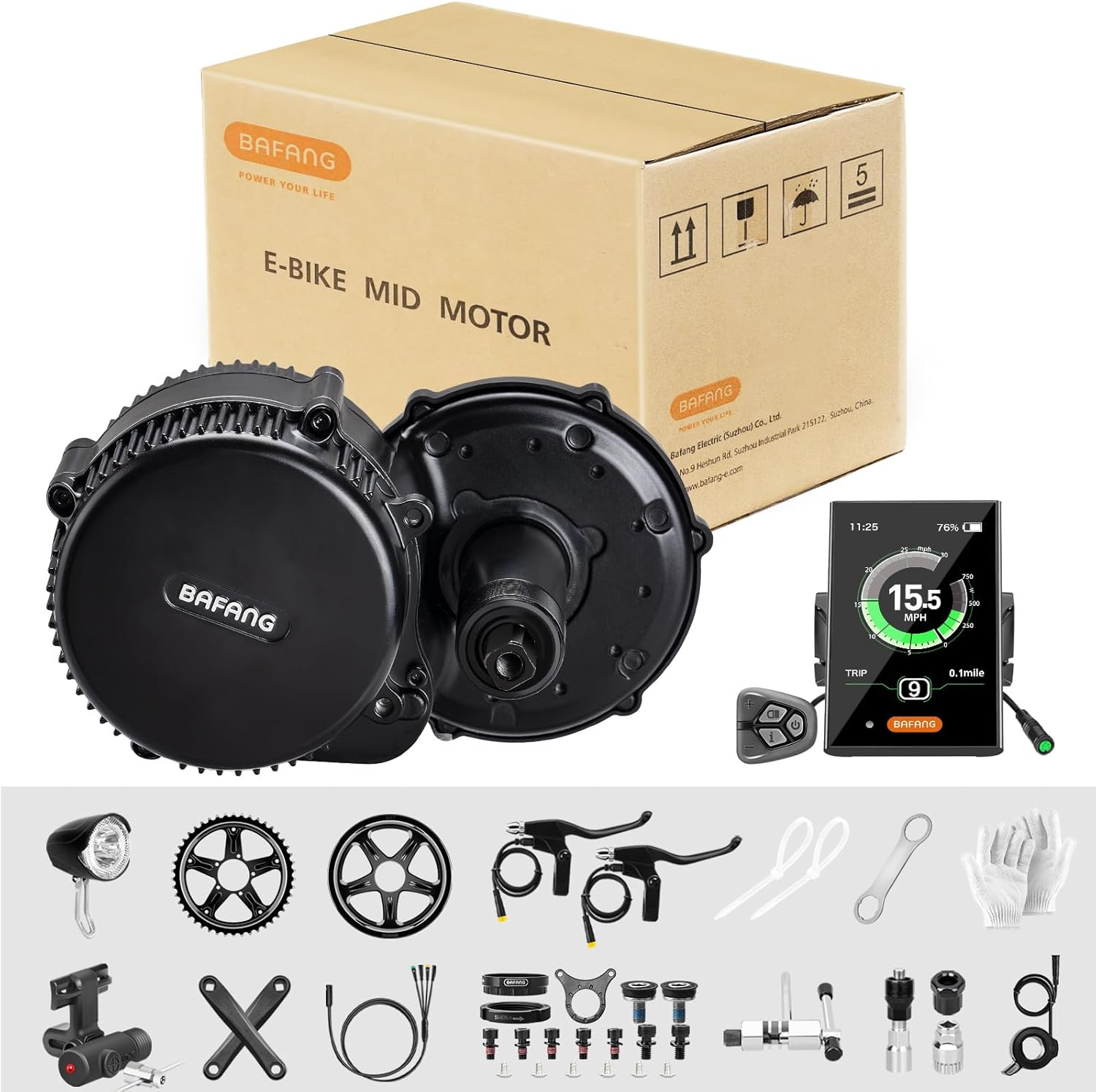 BAFANG 48V 500W kit Moteur intermédiaire, Display C18, BBS01B BBS02B ...