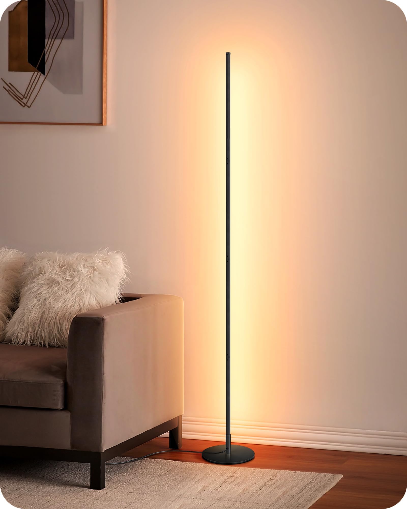 charlique® LED Uplight Spot (2 pièces) noir, 6W, spot de sol, lampe de ...