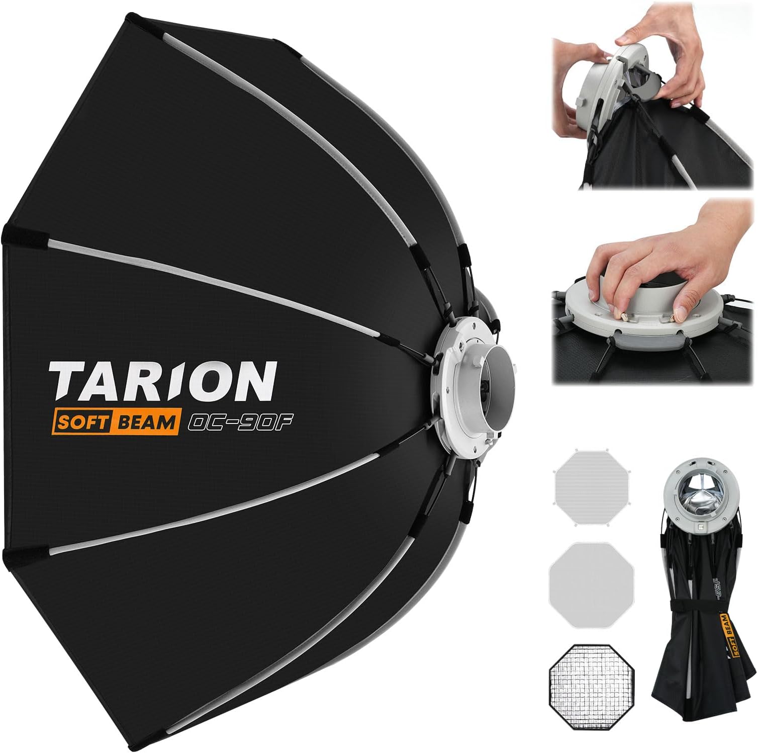 Amazon.com : FOMITO 37.4"/95cm Octagonal Softbox, Quick Release Bowens ...