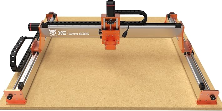 FoxAlien XE-Ultra 8080 CNC Router Machine with NEMA 23 Closed-Loop ...