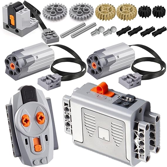 Amazon.com: KuroShine 9PCS Motor Kit: Power Functions Technic Remote ...