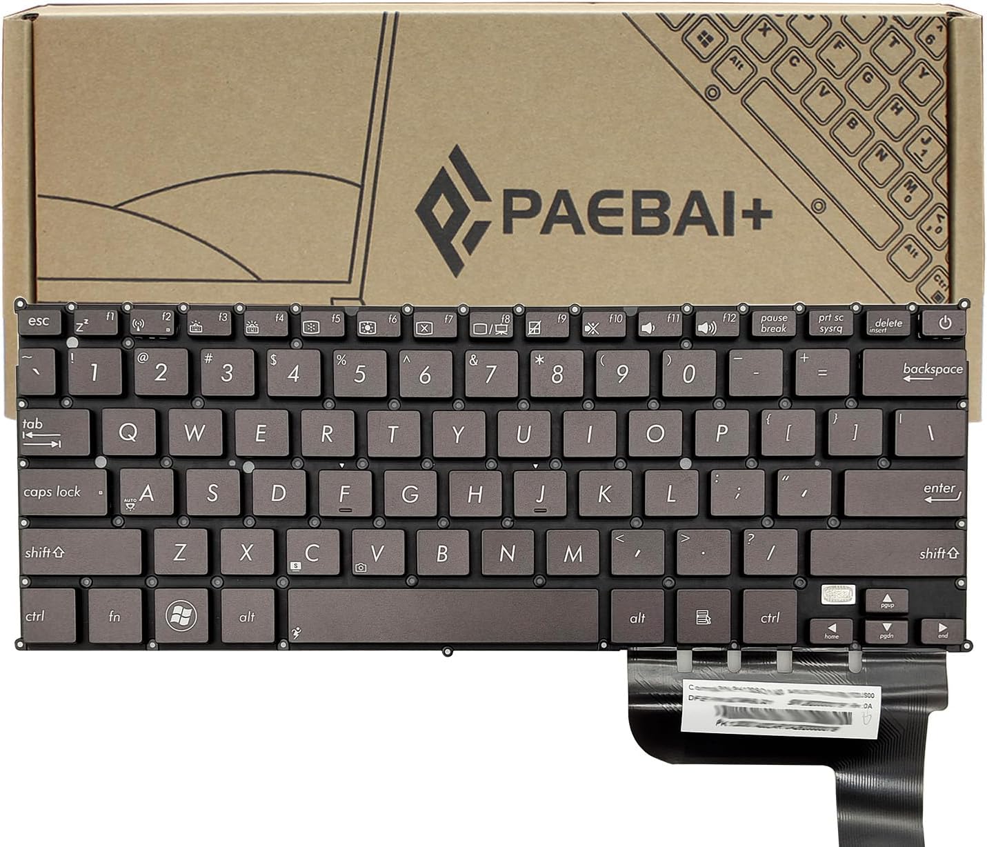 Amazon.com: PAEBAI+ Replacement Laptop Keyboard No Backlit for ASUS ...