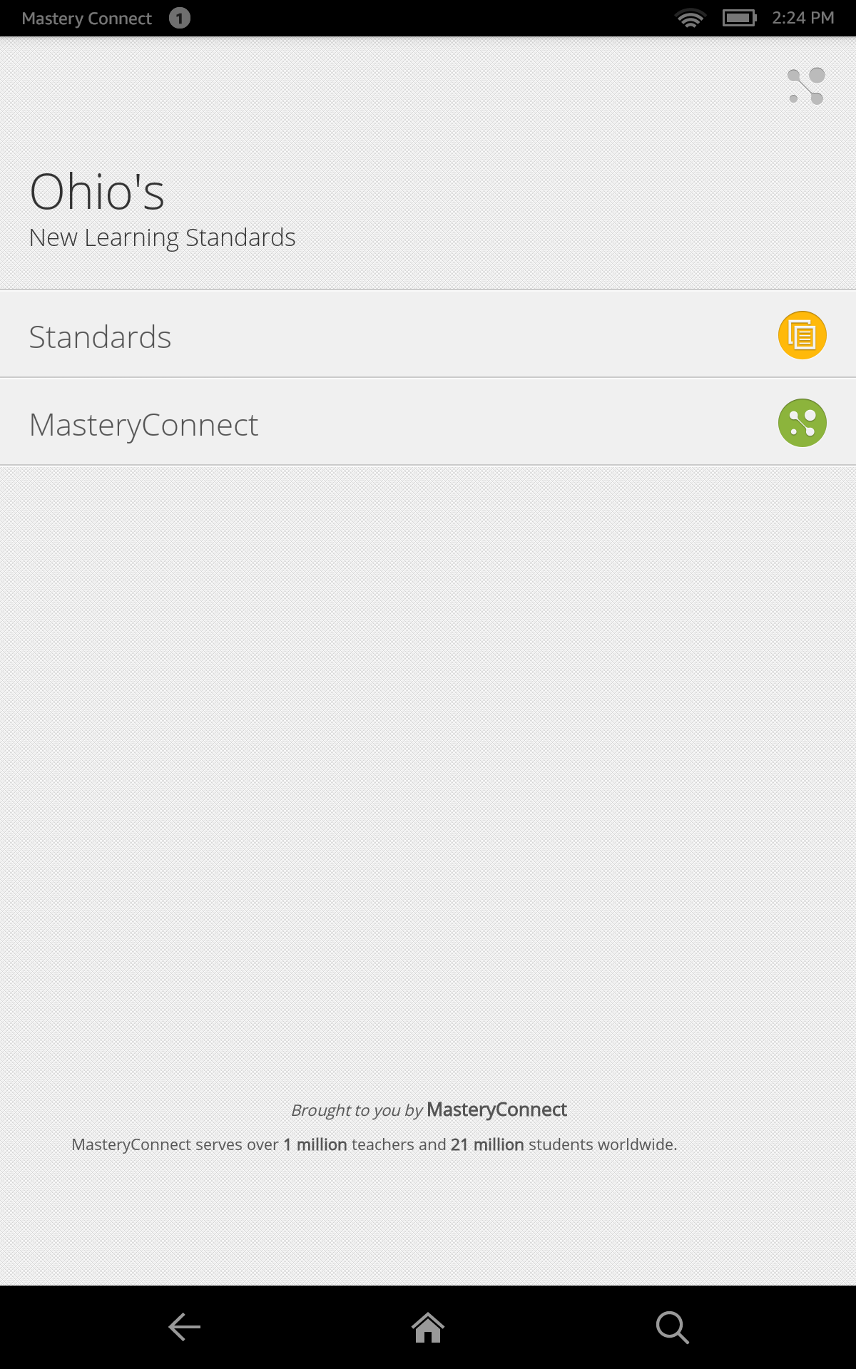 Ohio's New Learning Standards - App on Amazon Appstore