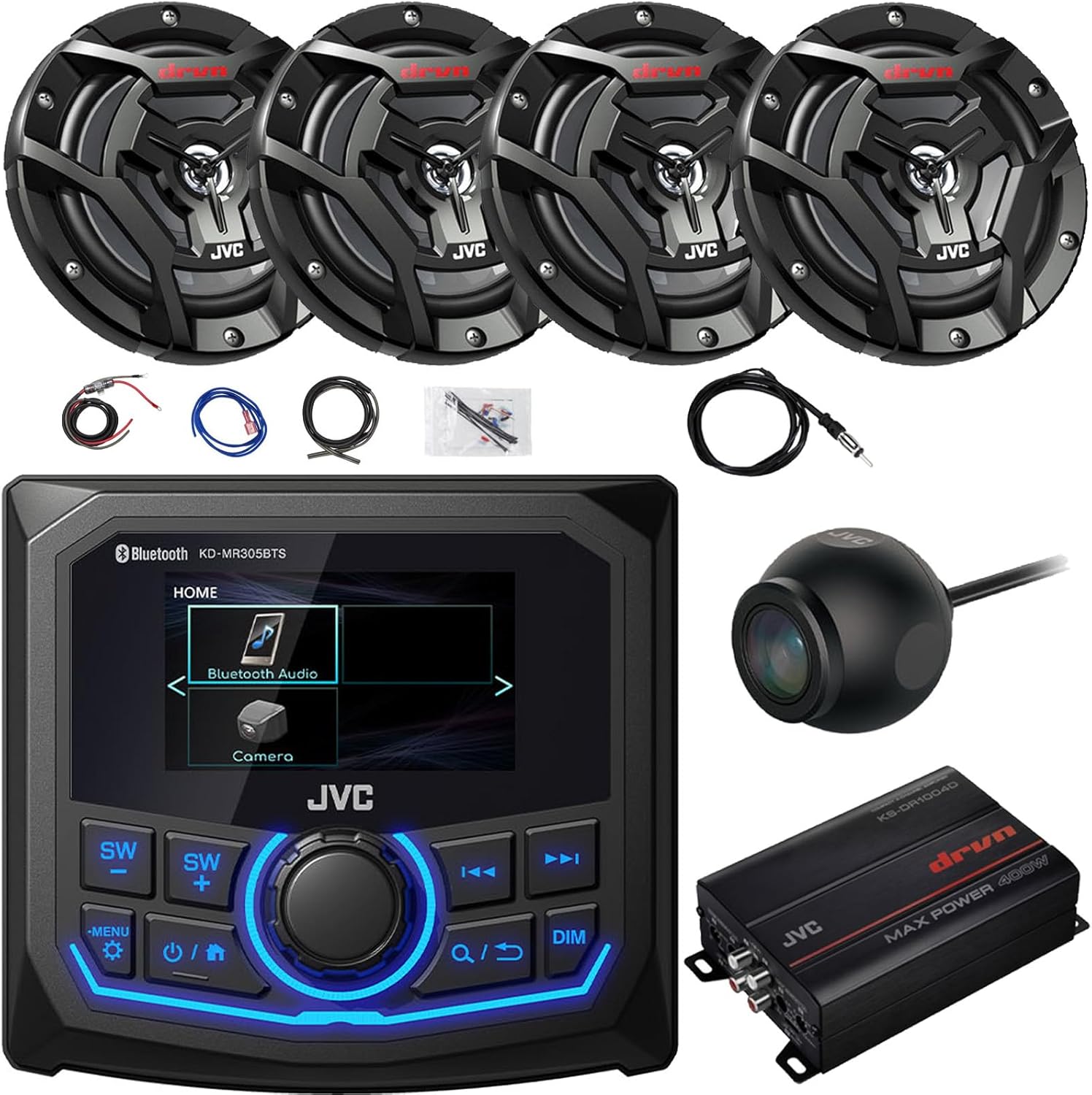 Amazon.com: JVC 2.7" Display Bluetooth Rear USB/AUX AM/FM/Weatherband ...