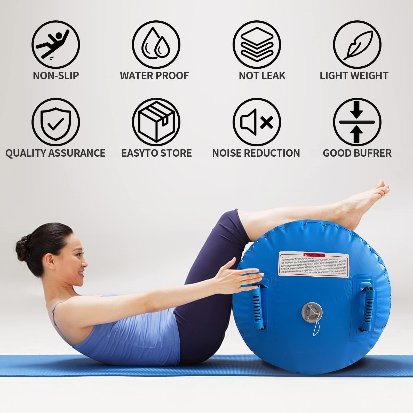 Snapklik.com : PPXIA Gymnastics Air Roller Air Barrel Inflatable ...