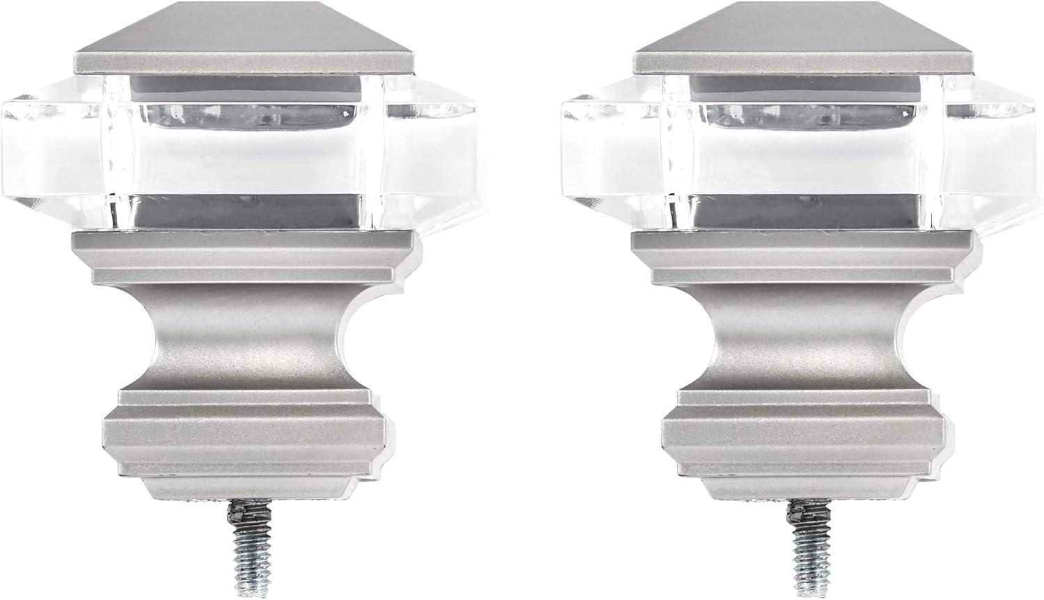 Amazon.com: Amazon Basics Squire Acrylic Square Finials - Set of Two ...