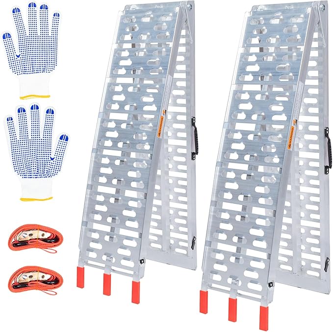 Amazon.com: 1840lb Capacity Truck Ramps, Aluminum Folding Loading Ramps ...