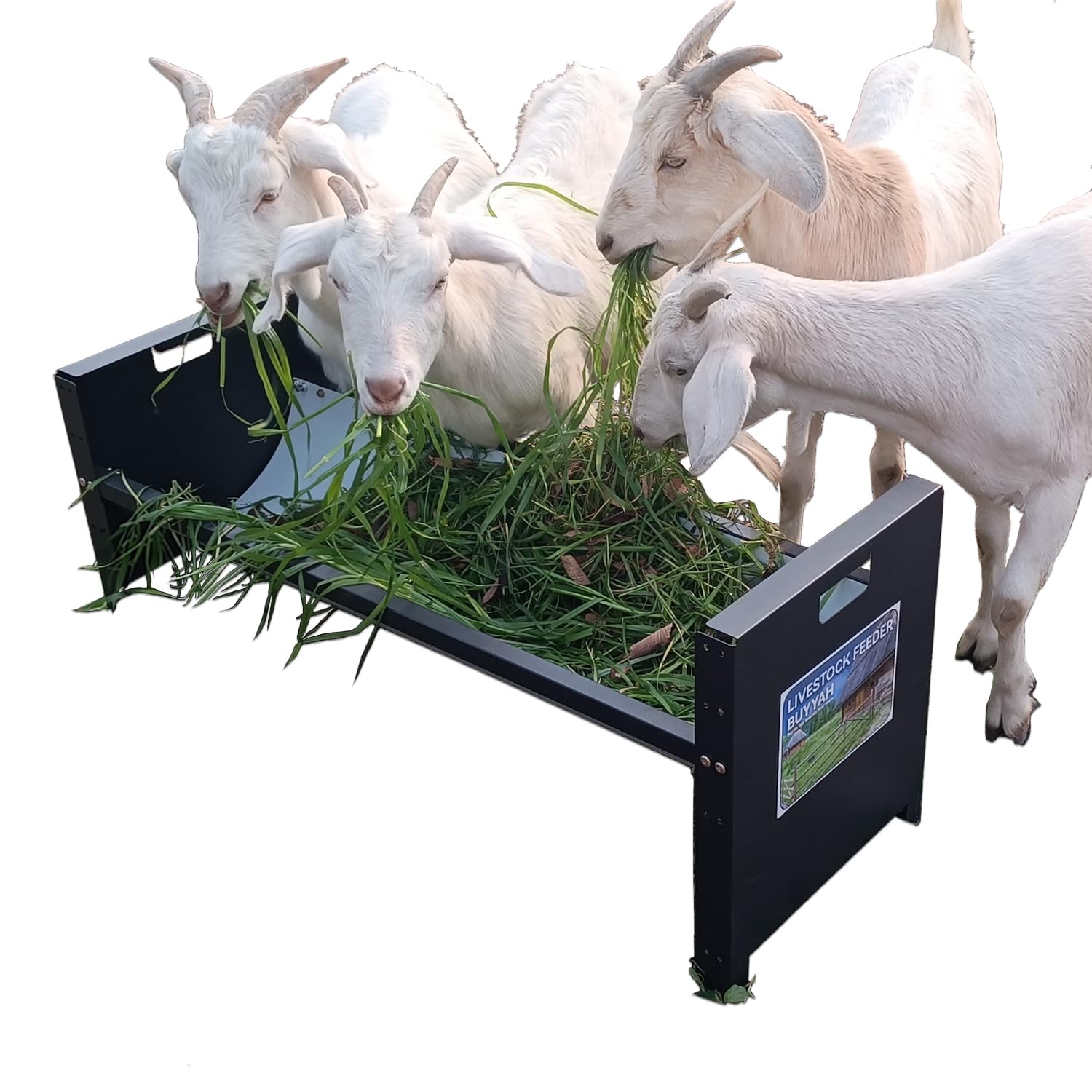 Snapklik.com : Portable Livestock Feeder, 15 Gallons Capacity Feeder ...