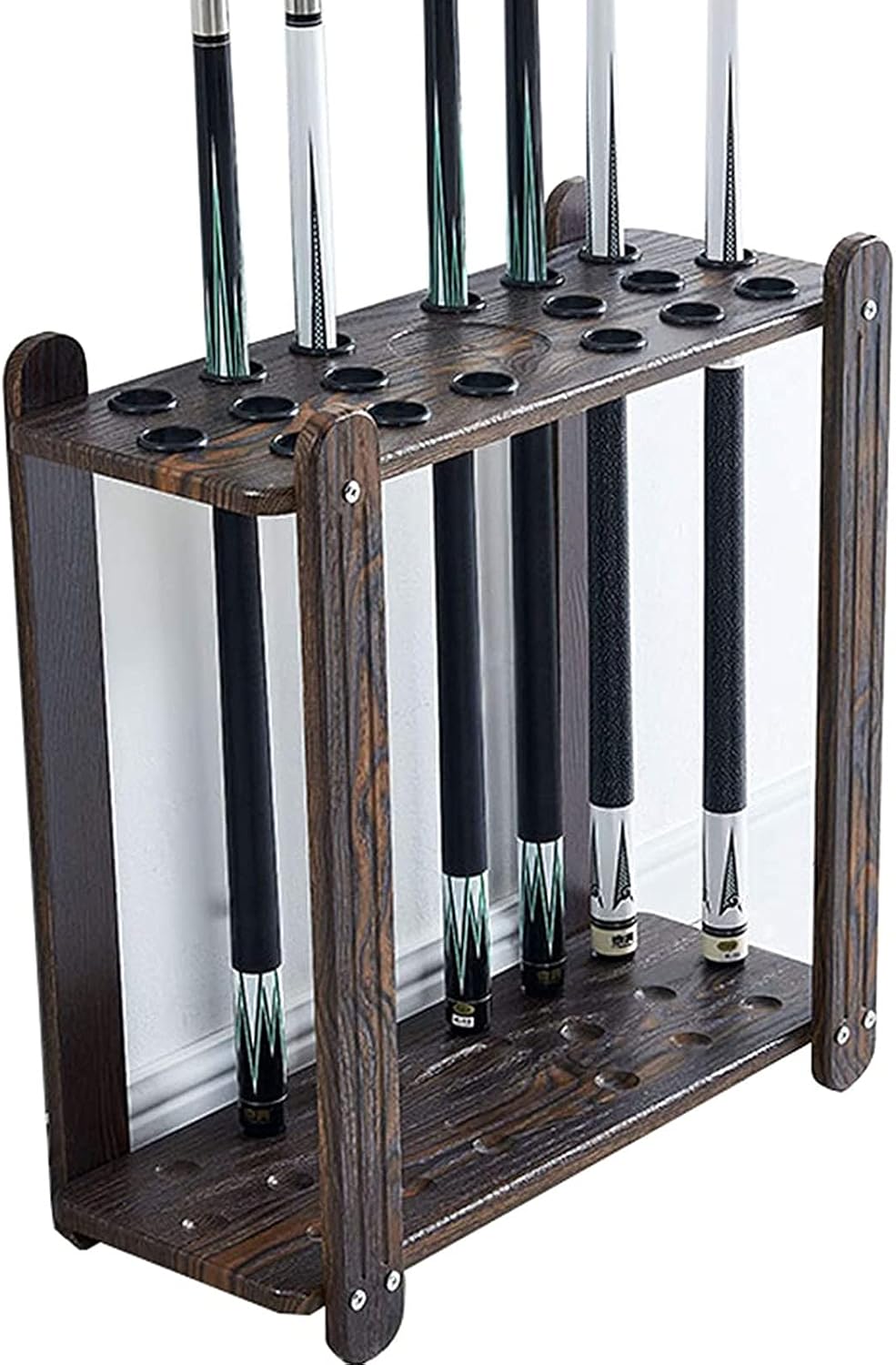 Billardständer Pool-Queue-Halter – hält 18 Billardstöcke – stabile ...