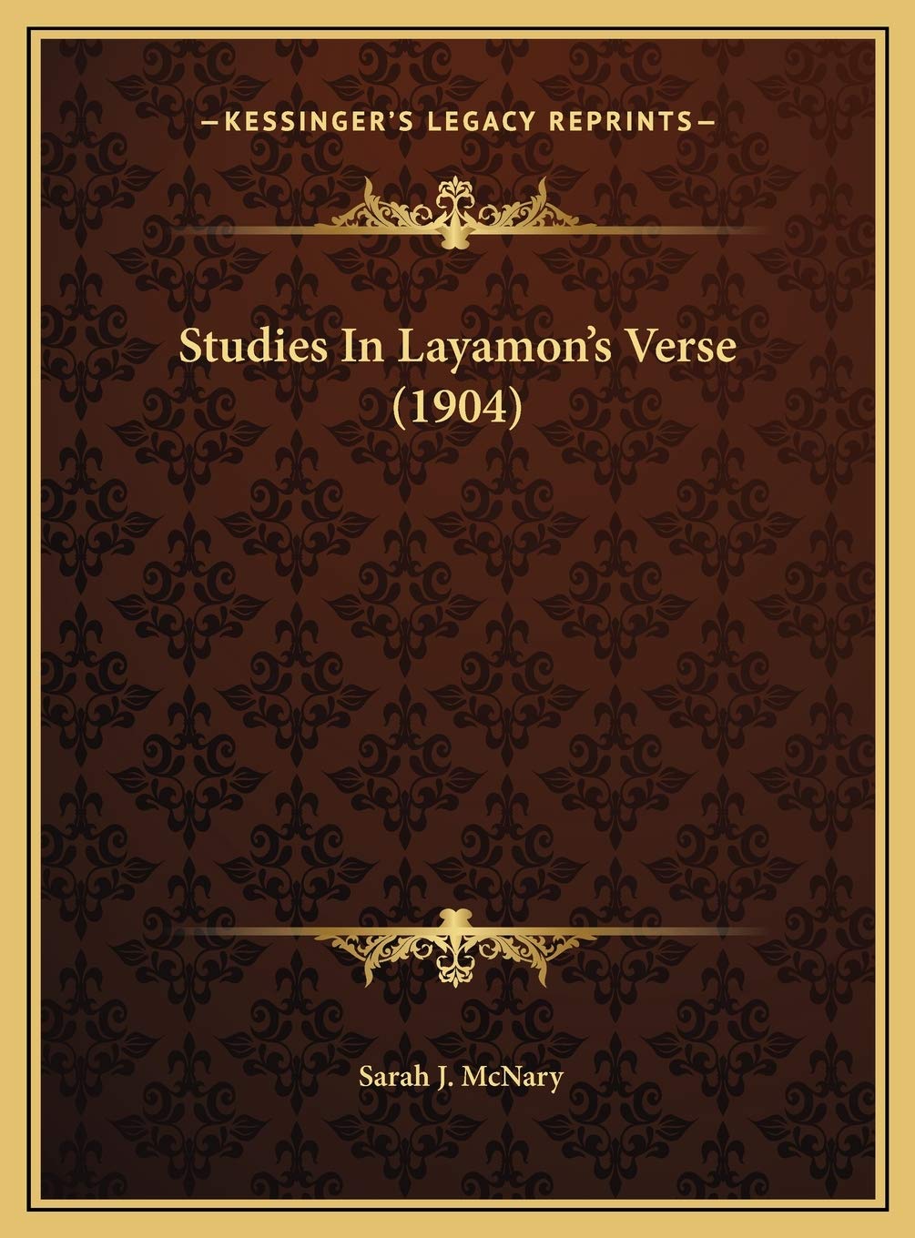 Amazon.co.jp: Studies In Layamon's Verse (1904) : 本