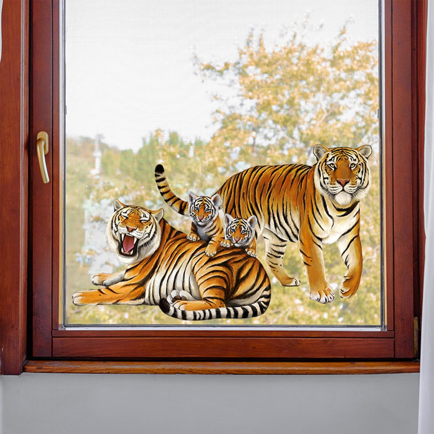 Amazon.com: WBQMUNY Tiger Window Stickers,Wild Animal Window Decals ...