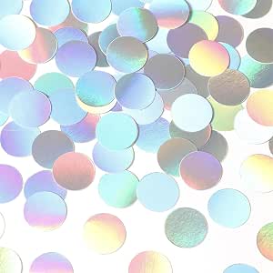 Amazon.com: HQKJGSYX 100pcs Biodegradable Confetti Laser Silver Star ...