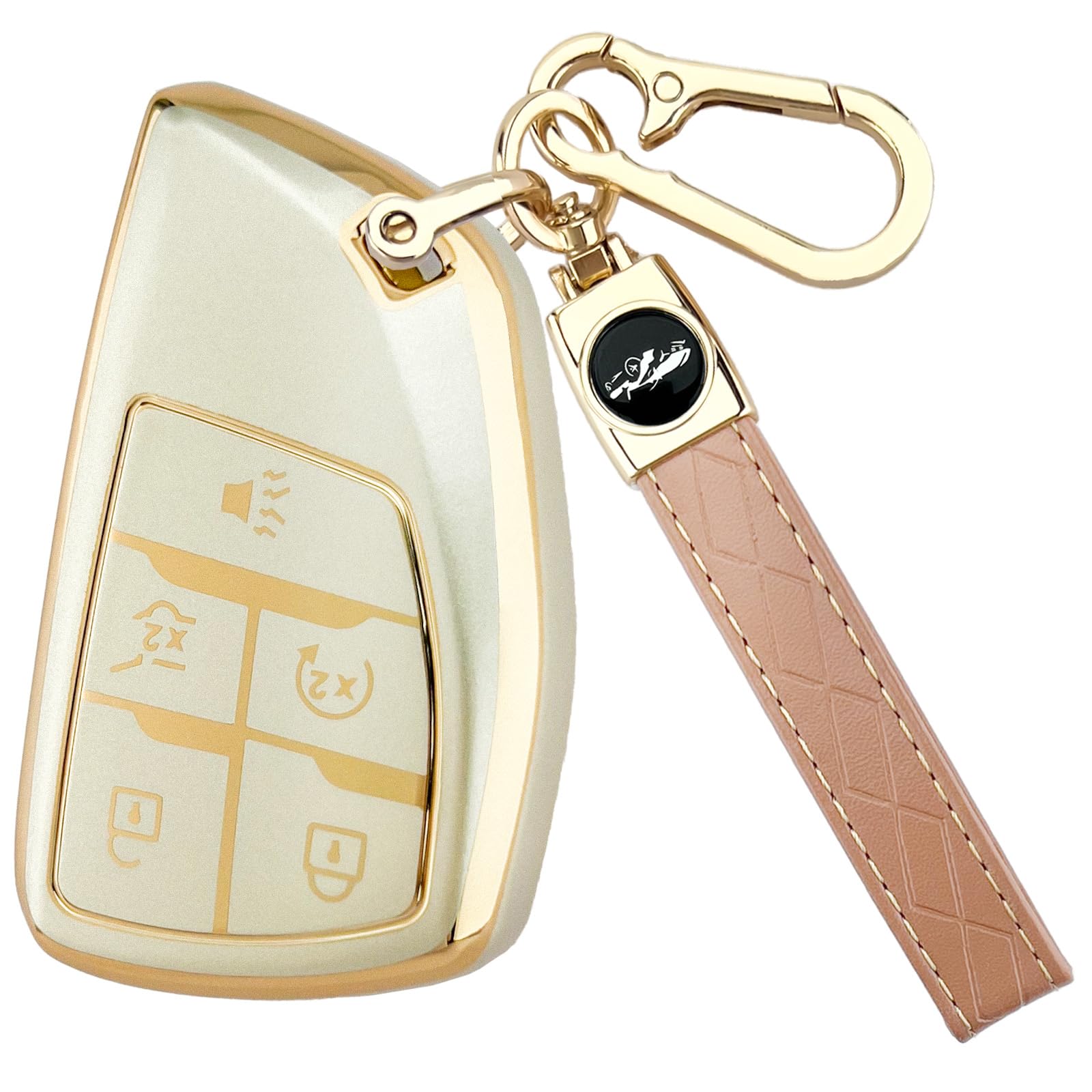 Amazon.com: Joouheax for Chevy Key Fob Cover with Keychain, Soft TPU ...