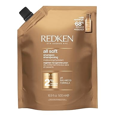 Amazon.com: Redken All Soft Shampoo - Moisturizes & Hydrates Dry ...