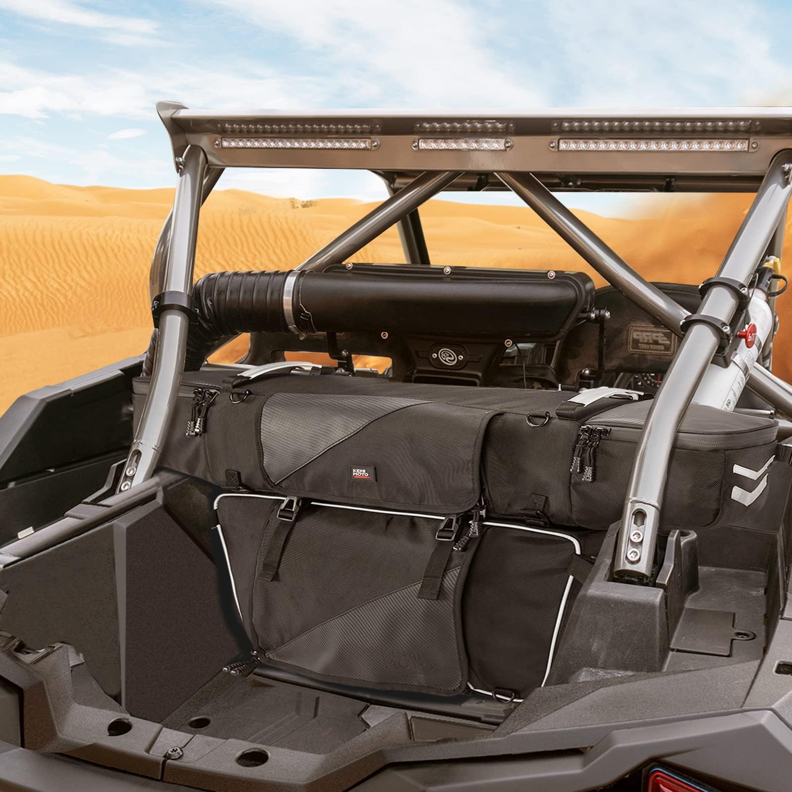 Amazon.com: KEMIMOTO UTV Rear Storage Bag 1680D UTV Rear Bag Cargo with ...