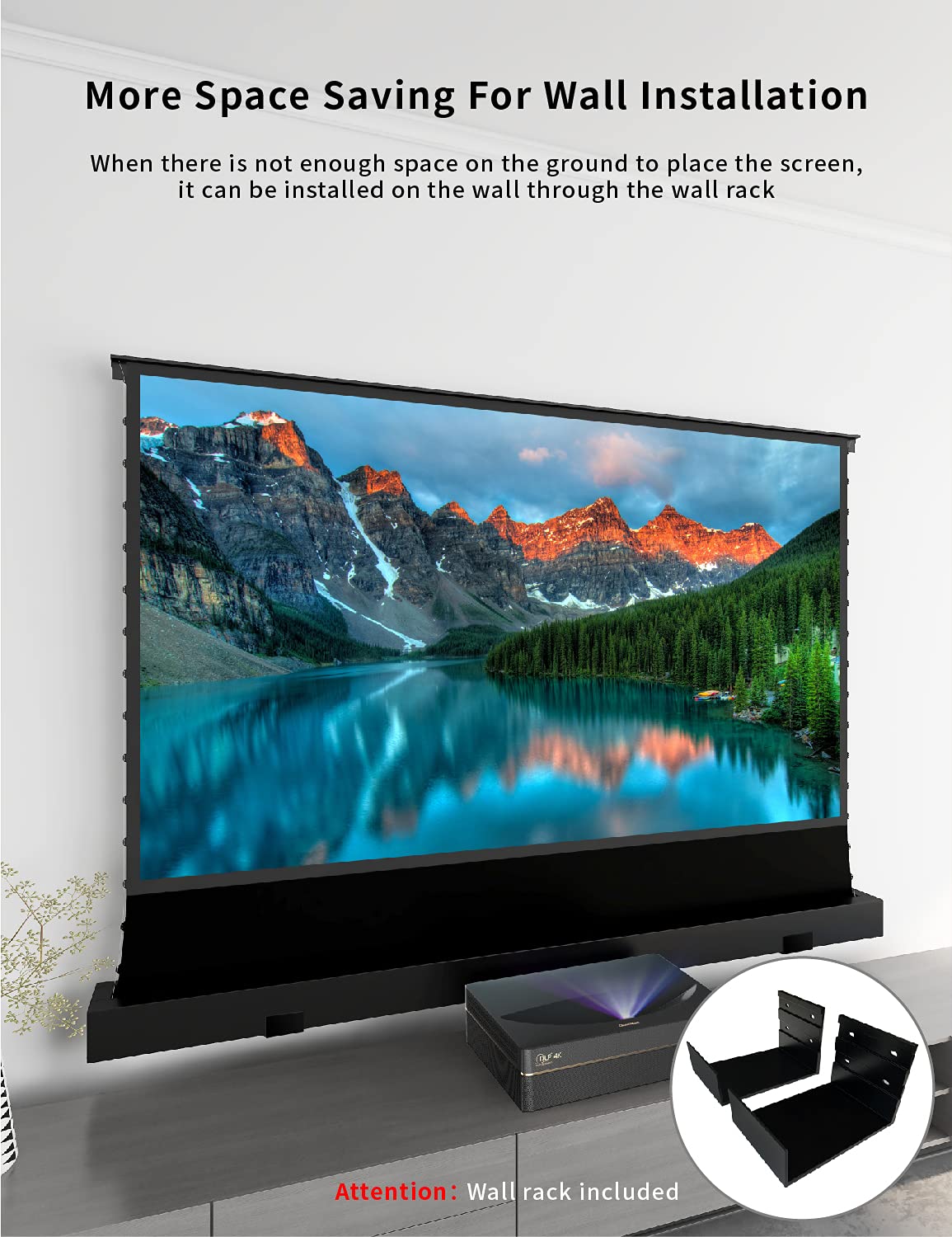 VIVIDSTORM-S PRO 100 inch Portable Folding Stand Indoor Tension ALR ...