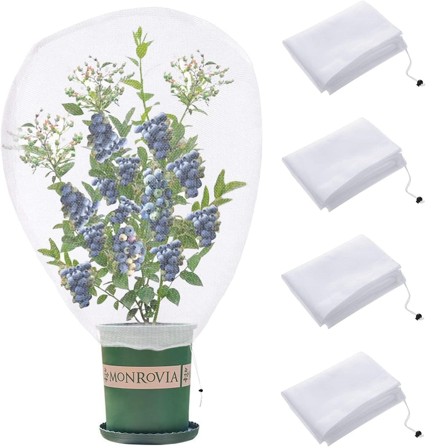 Amazon.com : 3.9'x4.6' Netting for Garden Protection, Blueberry Bush ...