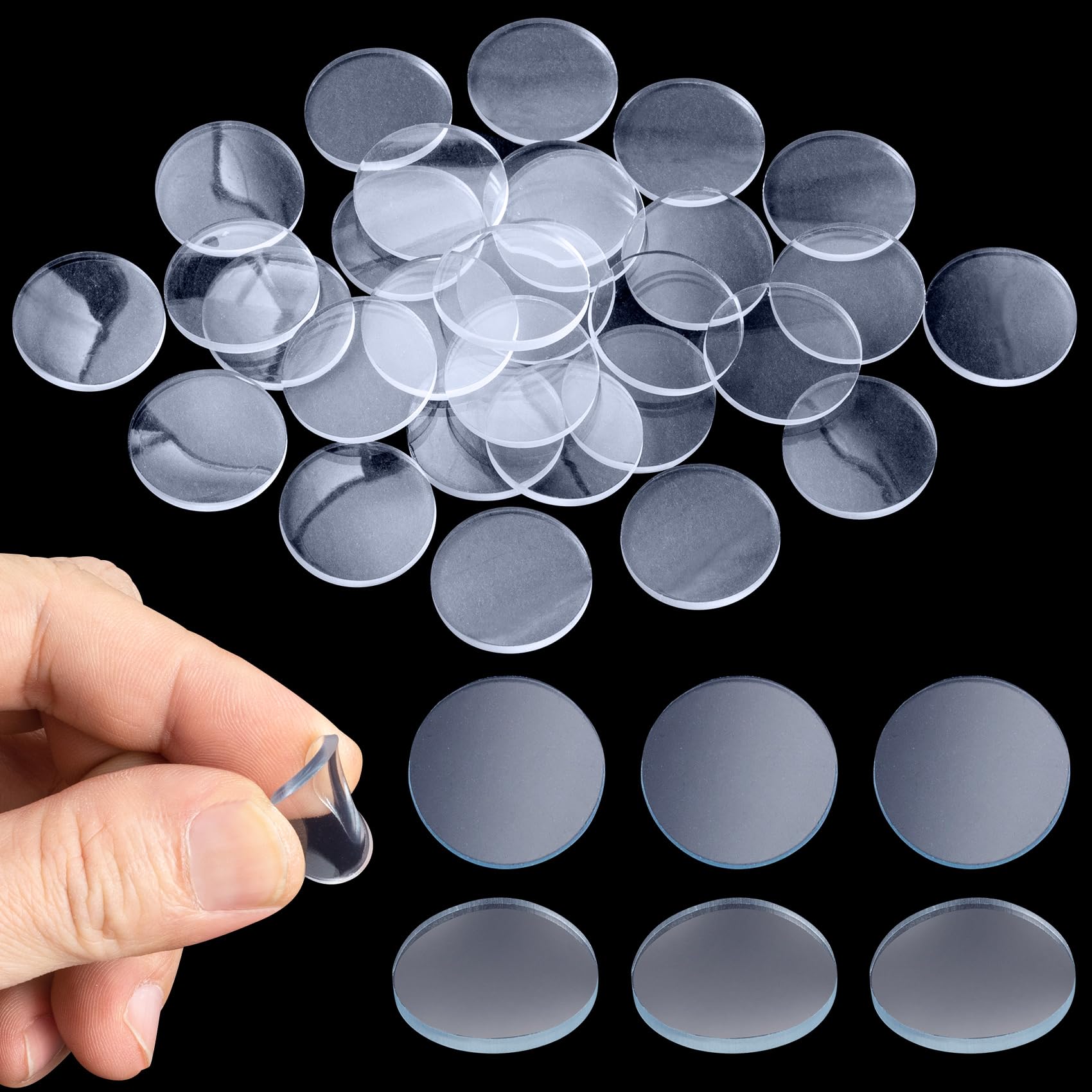 Isslly 30 PCS Glass Table Top Anti Slip Round Bumpers, Glass Table Top ...