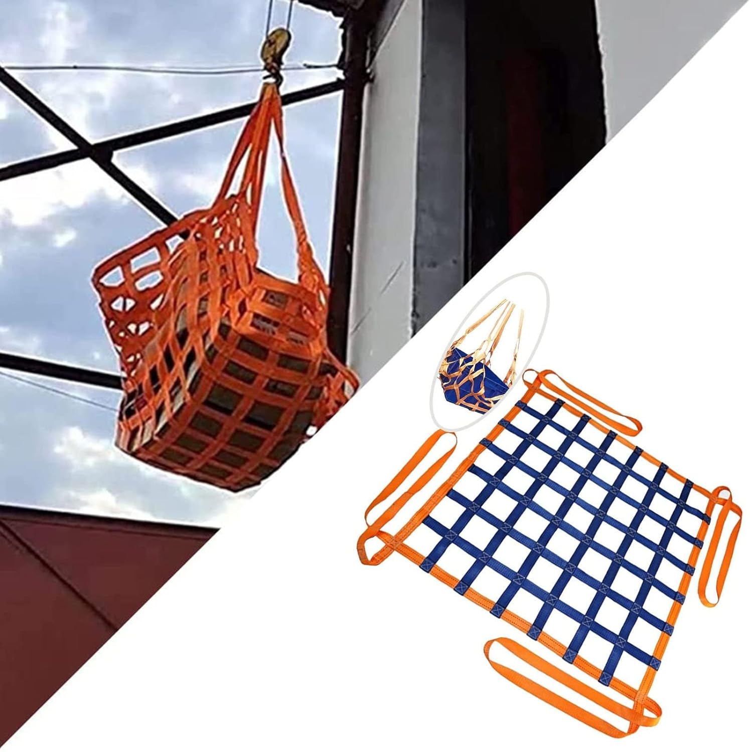 Amazon.com: Lifting Net Heavy Objects - Safety Lifting Net Straps, Flat ...
