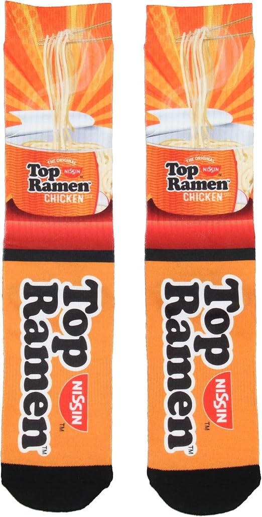 Amazon.com: Bioworld Nissin Top Ramen Socks Men's Socks The Original ...