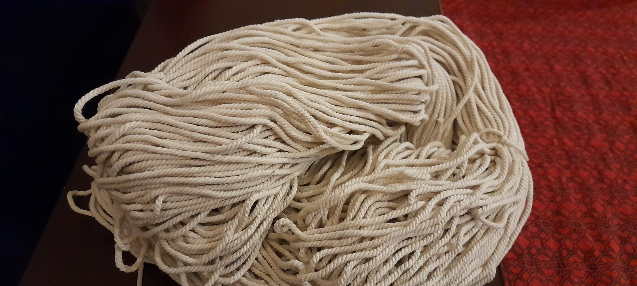 VMPS Twisted 3 Ply Cotton Cord Dori Thread (3mm, 200 Meter) Off White ...