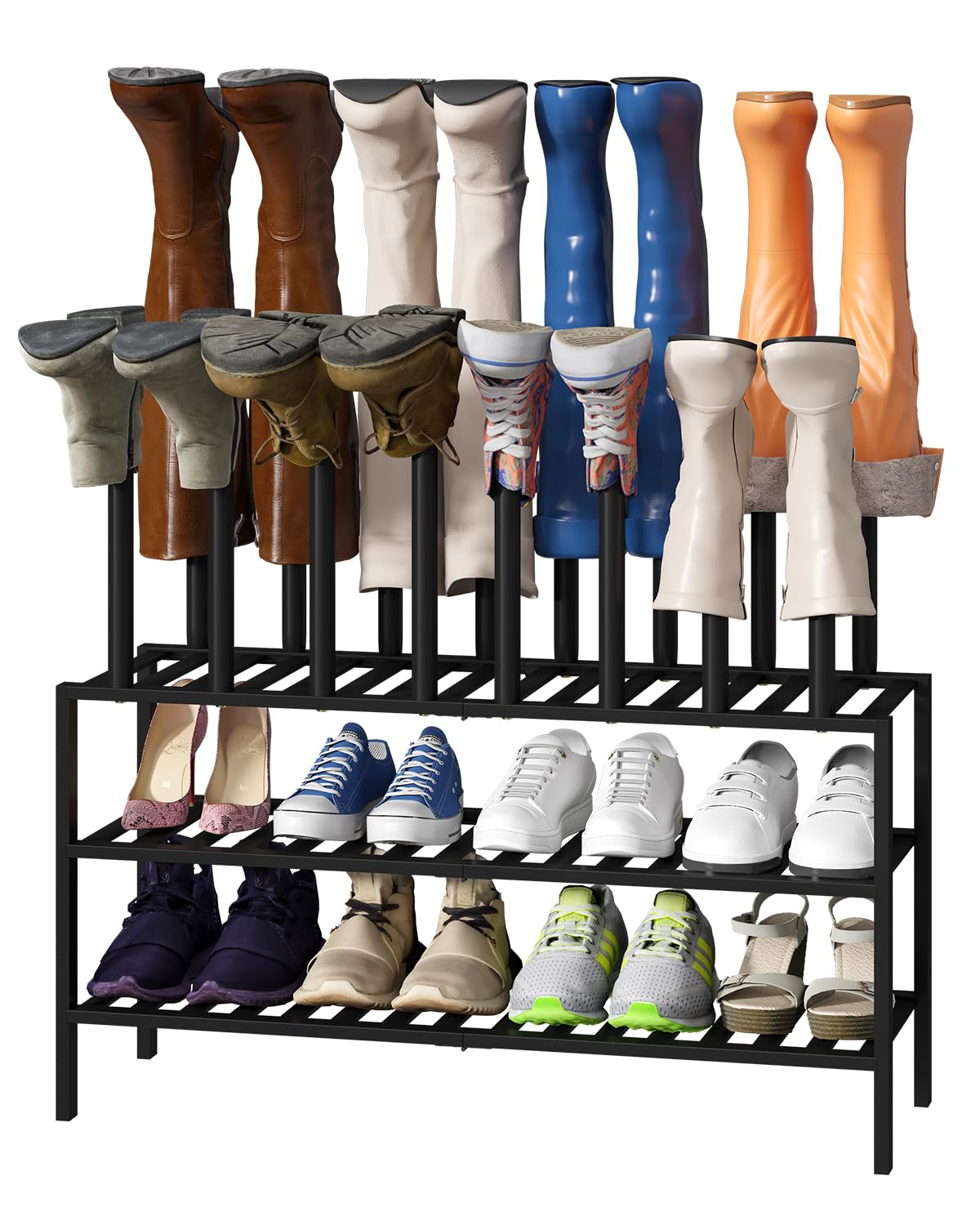 Amazon.com: viewcare Black Boot Rack, Long Boot Rack Organizer Tall ...