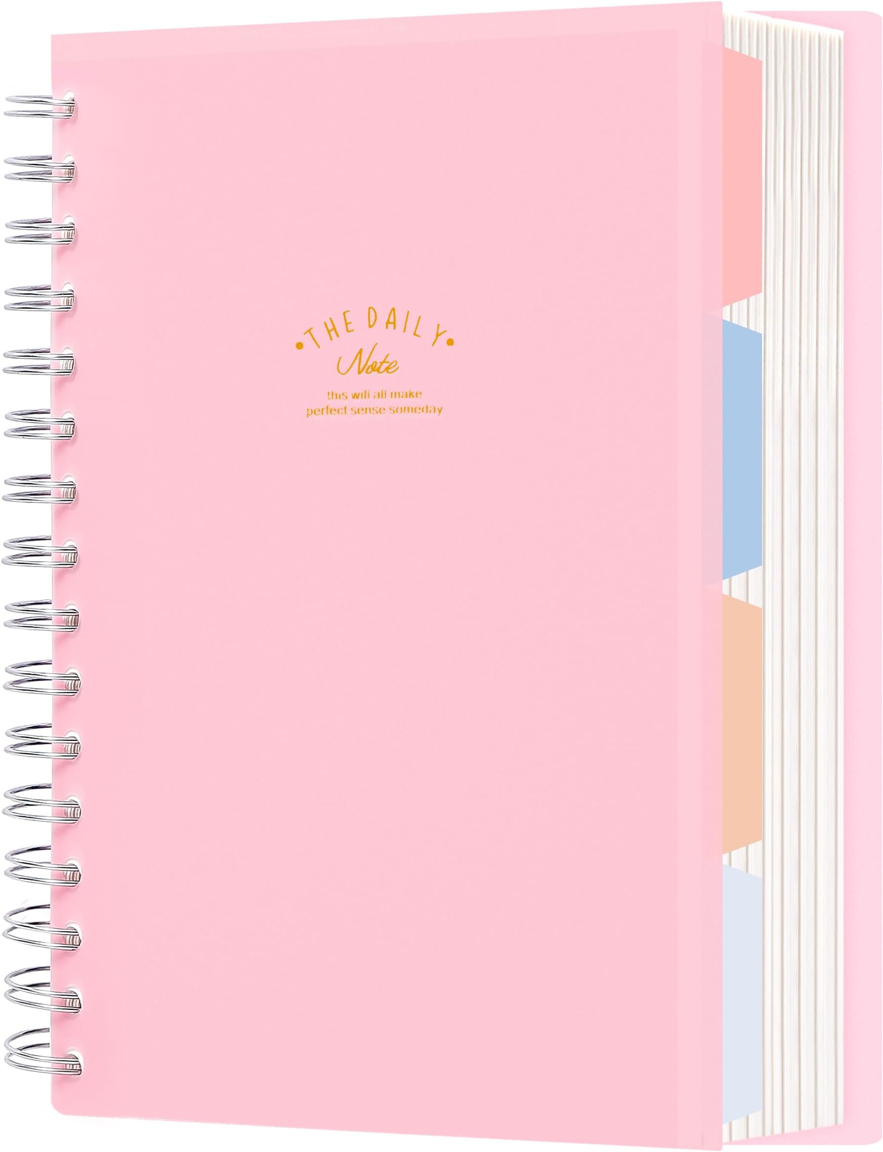 Amazon.com : CAGIE 5 Subject Notebooks - 300 Pages Spiral Notebook ...
