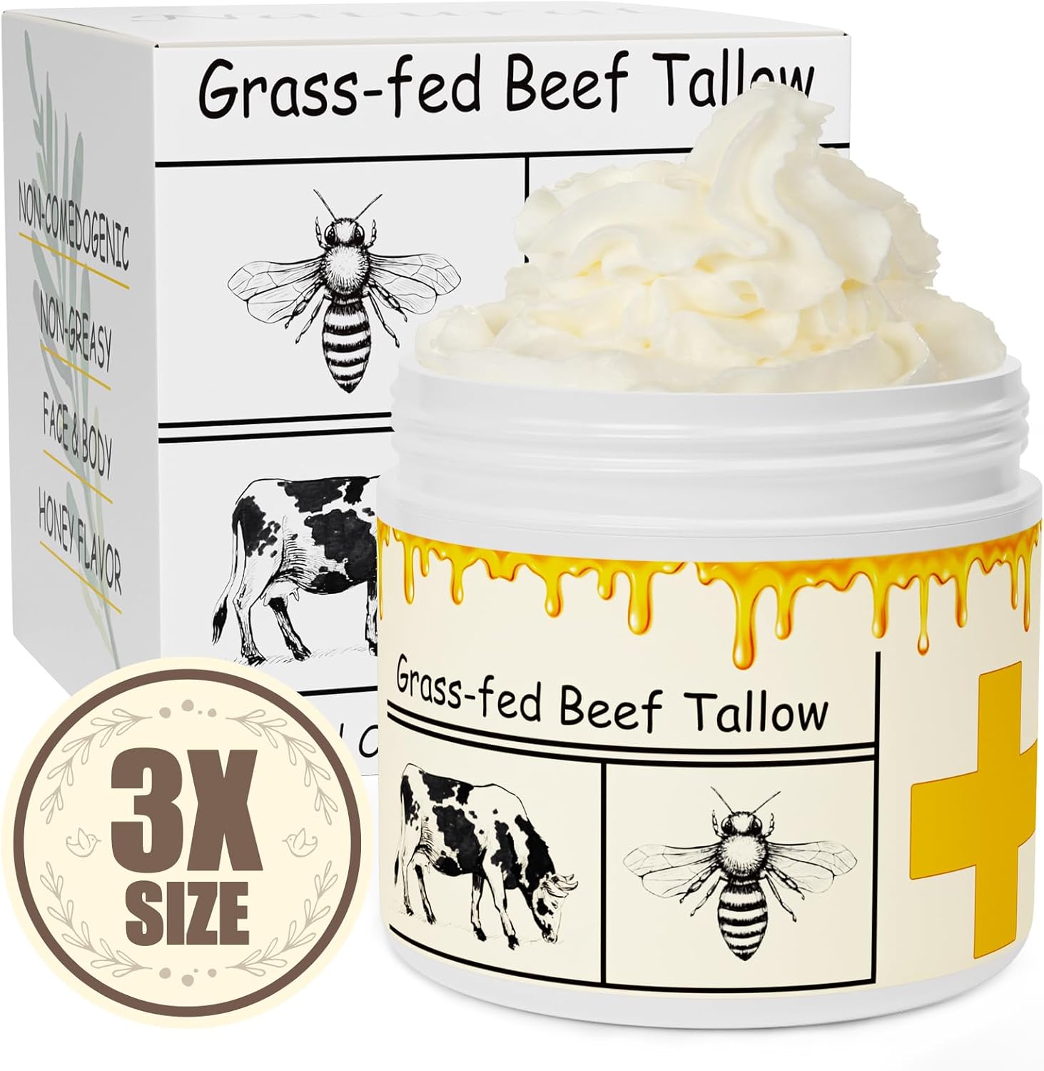 Beef Tallow Skincare, Beef Tallow, Beef Tallow Moisturizer, Tallow and ...