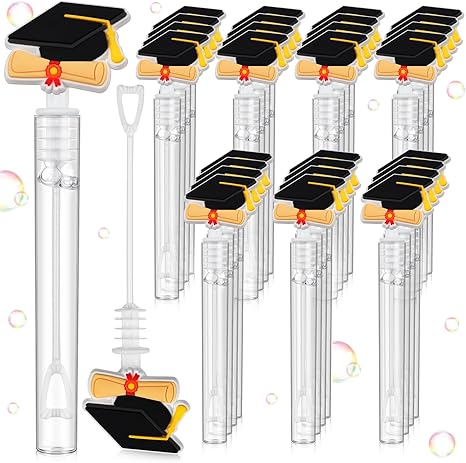 Amazon.com: Vertintong 30 Pcs Graduation Bubble Wands Bulk Mini Bubble ...