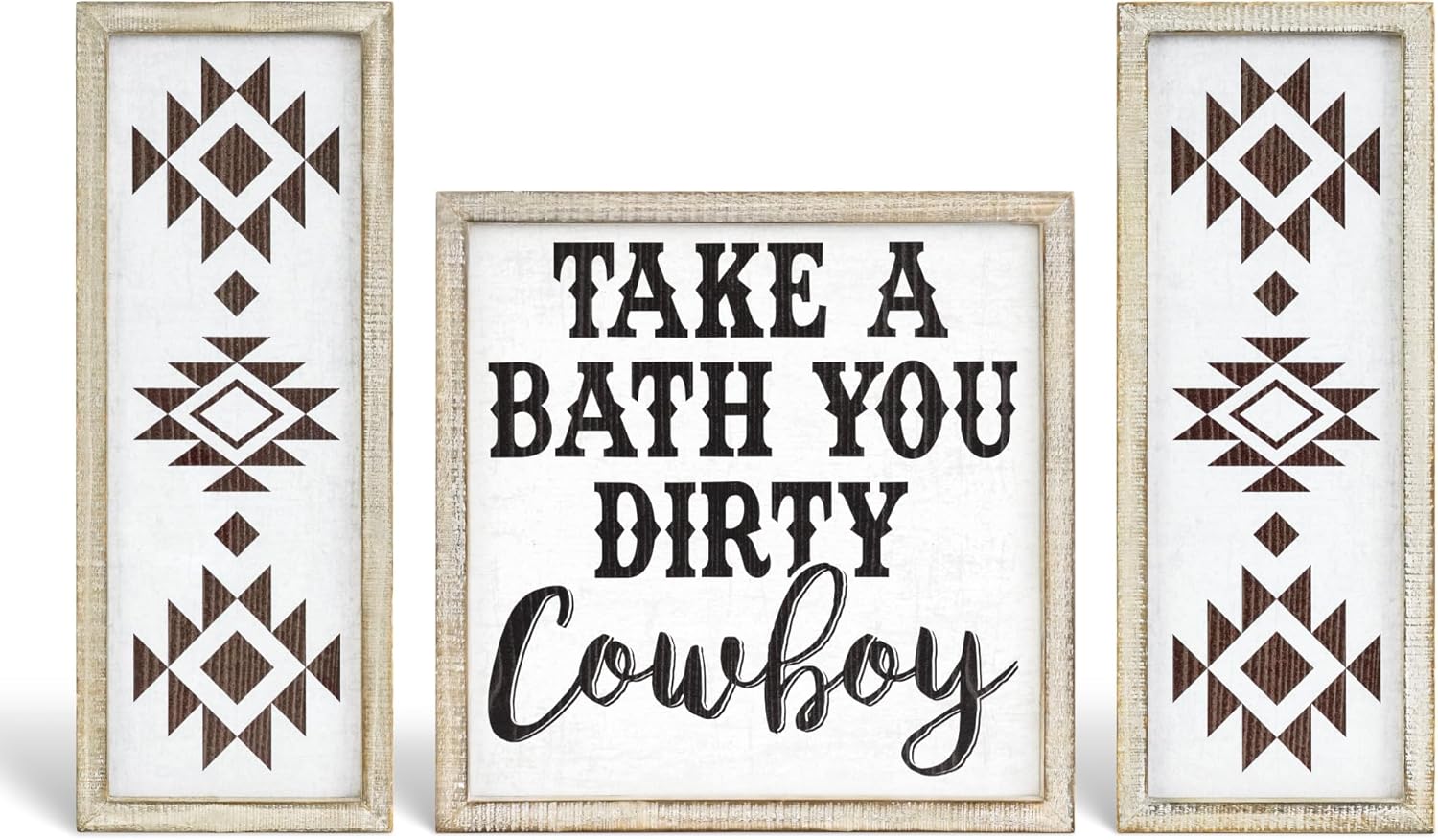 Amazon.com: Putuo Decor Cowboy Themed Wall Pediments - 3 Ps Boho ...