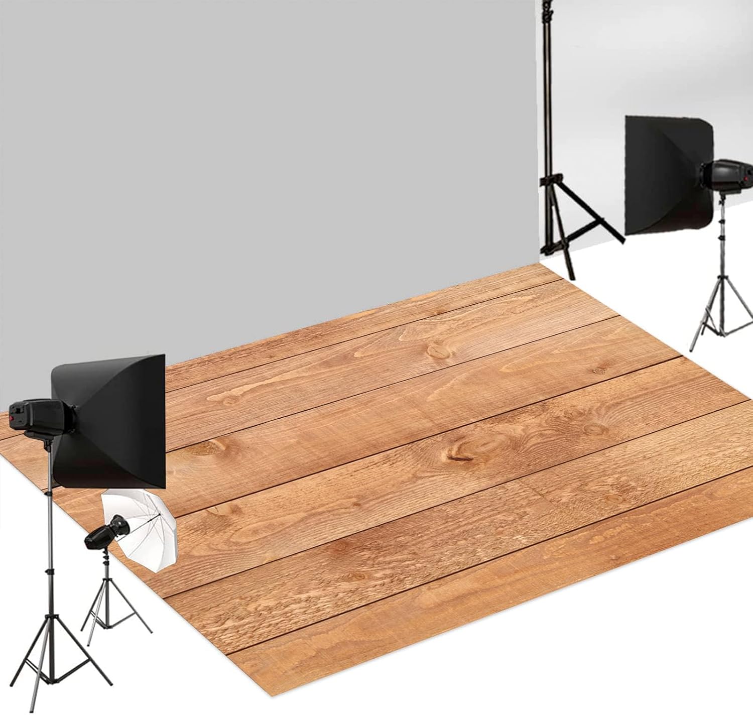 Amazon.com : Avezano Light Brown Rubber Mat for Photography Rustic ...