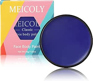Amazon.com: MEICOLY Blue Face Body Paint,30g/1.05oz Water Based ...