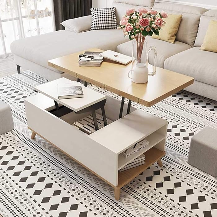 Buy RJMOLU Lift Top Coffee Table Convertible Coffee Table to Dining ...