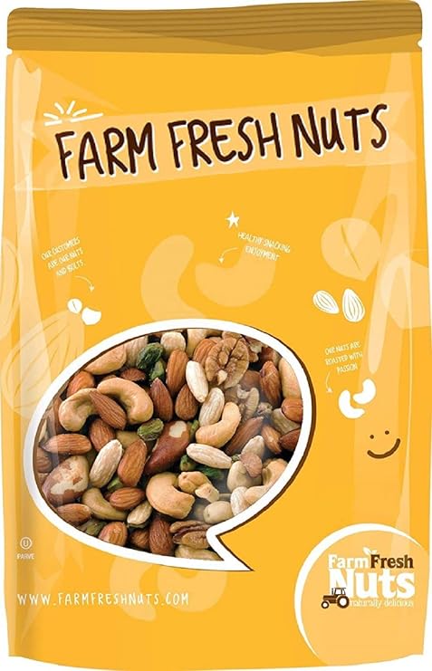 Amazon.com : Dry Roasted Deluxe Mixed Nuts with Himalayan Salt (1 Lb ...