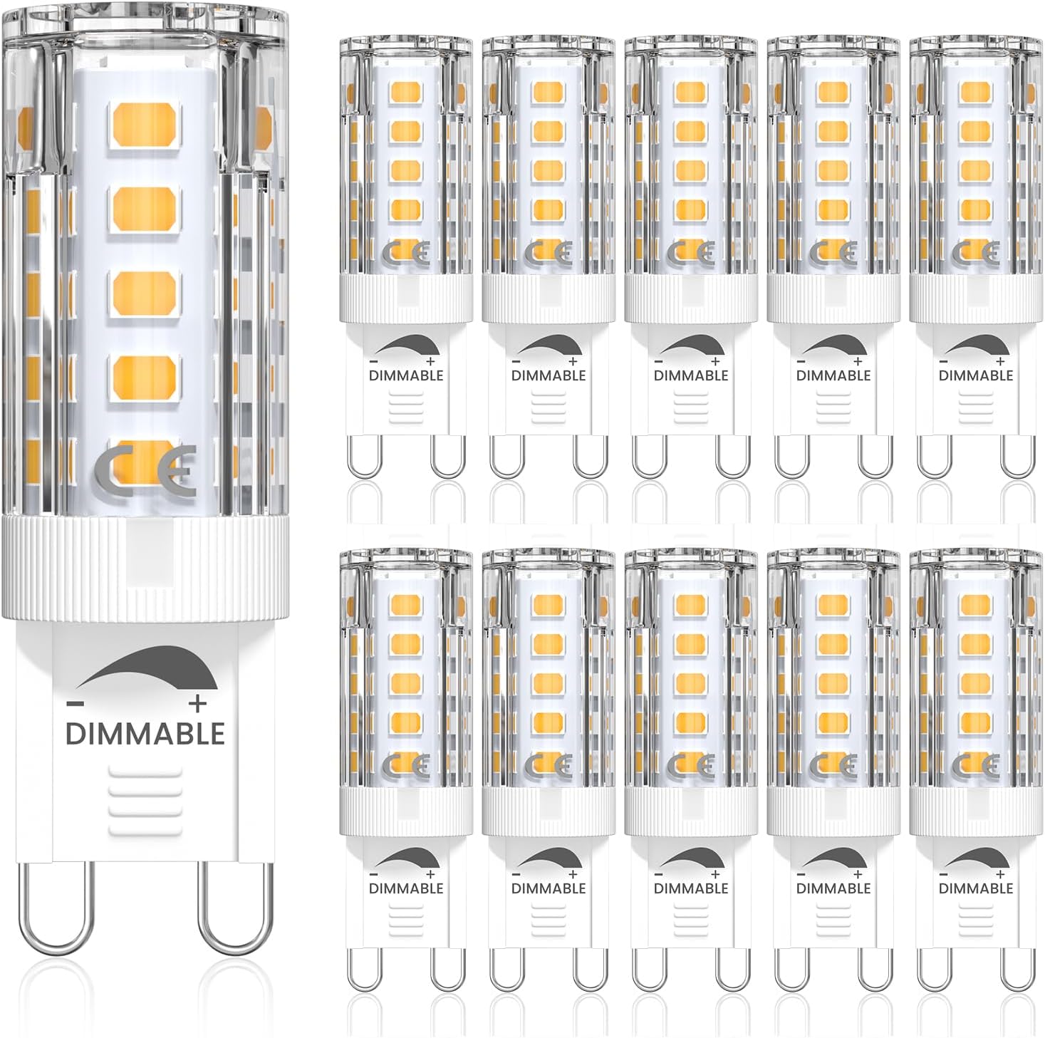 Bonlux G9 LED Bulb Warm White Dimmable, 4W G9 LED Light Bulb, G9 30-40w ...