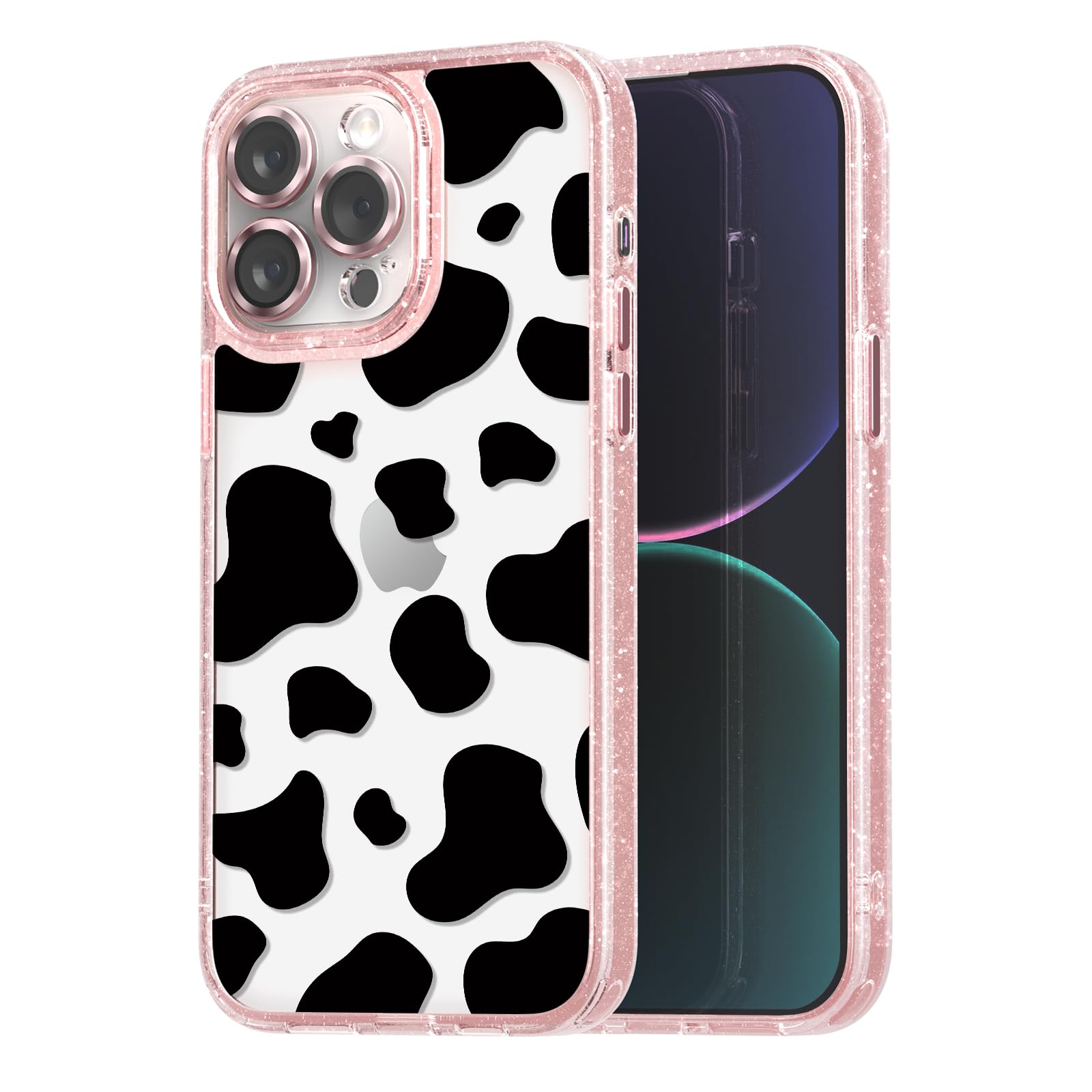 Amazon.com: casevivid Compatible for iPhone 15 Pro Max Case Cute Aesthetic - Glitter Pink Phone ...