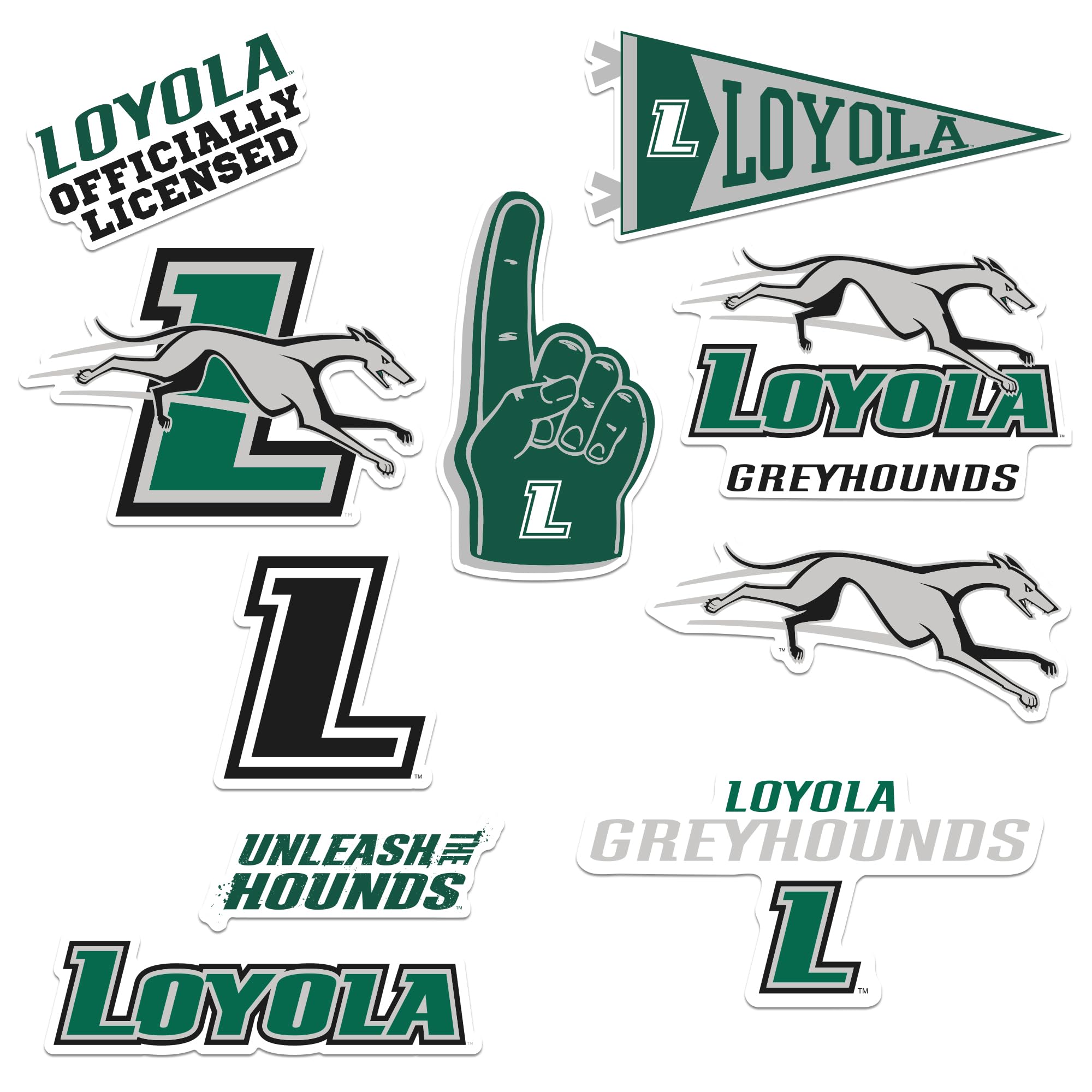 Amazon.com: Loyola University Maryland 10ct Vinyl Large Deluxe Stickers ...