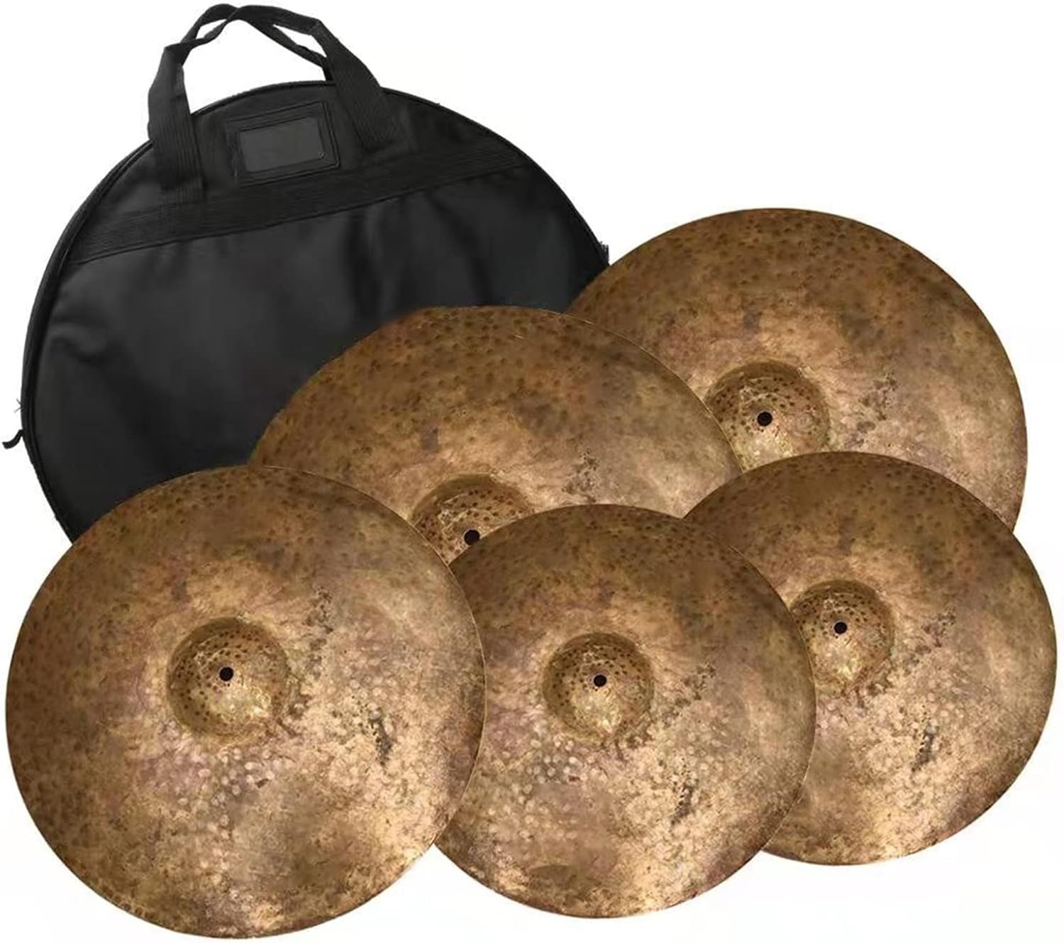 Amazon.com - Drum Cymbal Handmade Cymbal Set: 14" Hi-hat+16" Crash+18 ...
