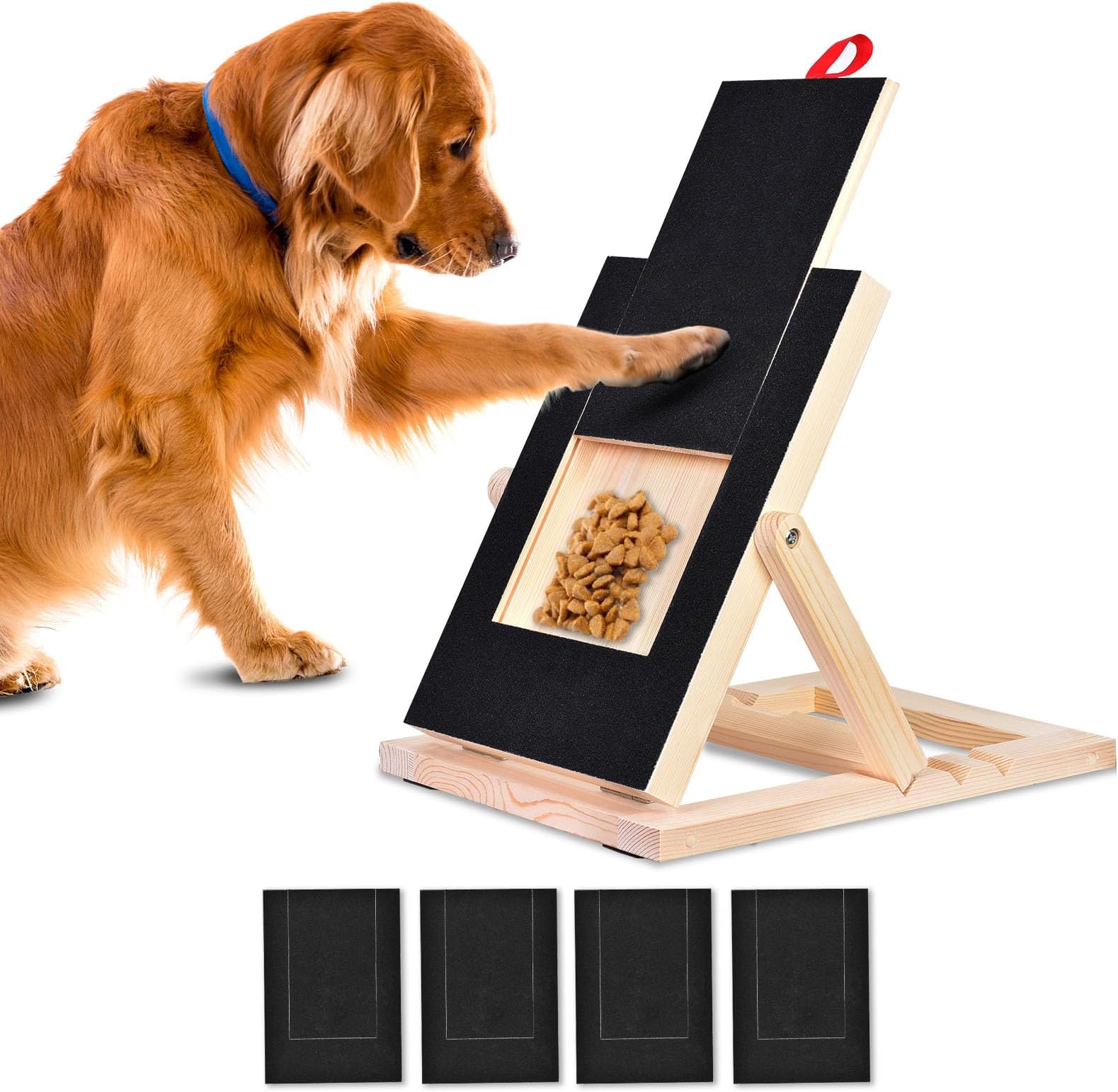 Okydoky Dog Nail Scratch Pad of Wood, Dog Scratch Board for Nails, Dog ...